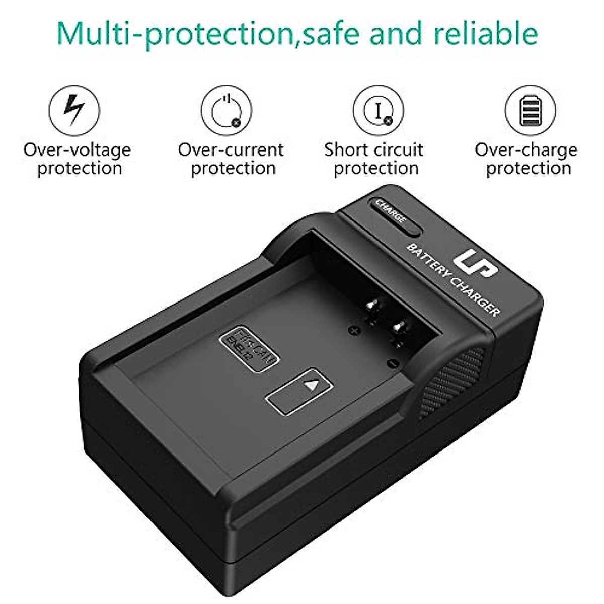 EN-EL12 Battery Charger, LP Charger Compatible with Nikon Coolpix A1000, B600, AW130, AW110, AW100, A900, W300, S1200pj, S9900, S9700, S9500, S9400, S9300, S9200, S8200, S6300, S6200, S6100, S800C