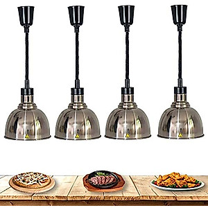 Parties Buffet, Food Heat Lamp Kitchen Light Buffet Server Food Warmer Metal Chandelier, 4 Pack For Food Foods From Acquisition of Cold Restaurant Facilities