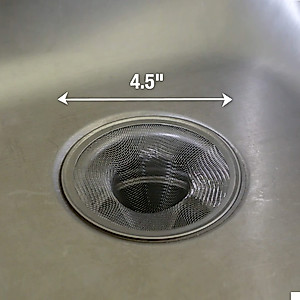 Danco Mesh Kitchen Sink Strainer 2-Pack, 4-1/2-Inch-2 Pack, Stainless Steel, 2 Count