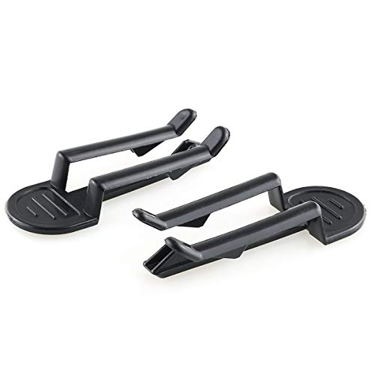 E-outstanding 20pcs 8x3.2cm Plastic Made Trash Can Bag Clip Black Color for Home and Kitchen Use