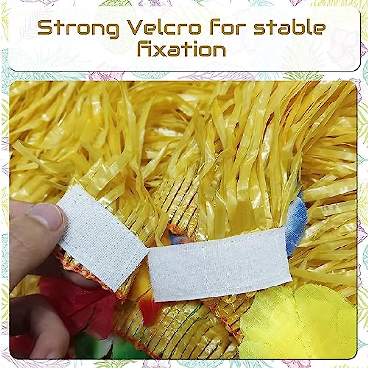 2 Pc Luau Grass Table Skirt, Hawaiian Table Skirt, 9 Feet Hawaiian Fringe Table Skirt, Grass Table Skirts for Luau Party, Luau Plastic Table Skirt for Hawaiian Luau Party Supplies Birthday Decoration