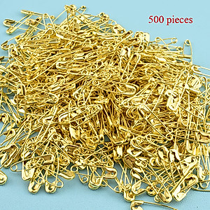 HAHIYO 36mm Length Safety Pins Closed Sturdy Avoid Misplacement Easy Penetrate Safer Operate Reusable Durable Stainless Steel Nappy Diaper Pin Silver 350 PCS for Sock Towel Bed Sheet Vurtains Clothing