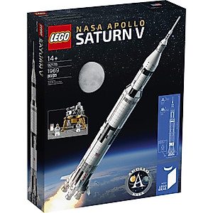 LEGO Ideas NASA Apollo Saturn V 92176 Outer Space Model Rocket for Kids and Adults, Science Building Kit (1969 Pieces)