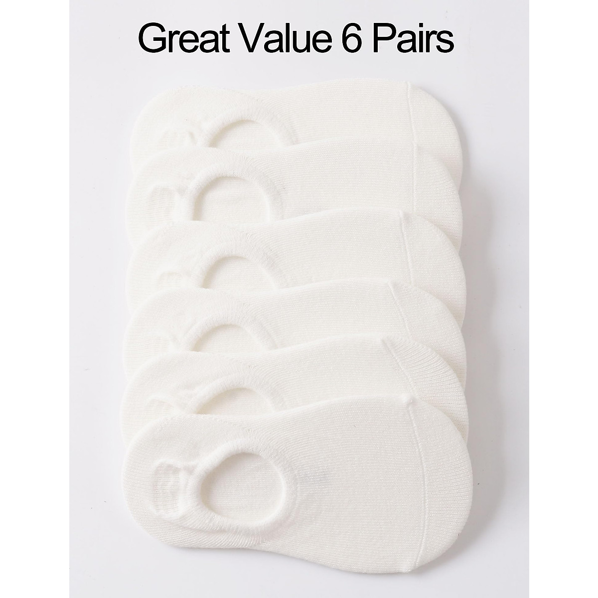 BabaMate Toddler Kids No Show Socks Little Girls Boys Cotton Socks Low Cut Ankle Socks 1-3 Years (6 Pairs)