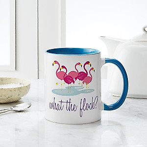 CafePress What The Flock? Mug Ceramic Coffee Mug, Tea Cup 11 oz