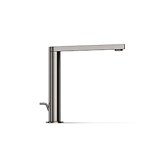 KOHLER K-73159-7-TT Composed Tall Single-Handle Bathroom Sink Faucet with Cylindrical Handle, Titanium