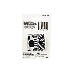 Scotch Washi Tape, Black and White Pattern Design, 3 Rolls, Assorted Sizes, Great for Bullet Journaling, Scrapbooking and DIY Décor (C1017-3-P39)