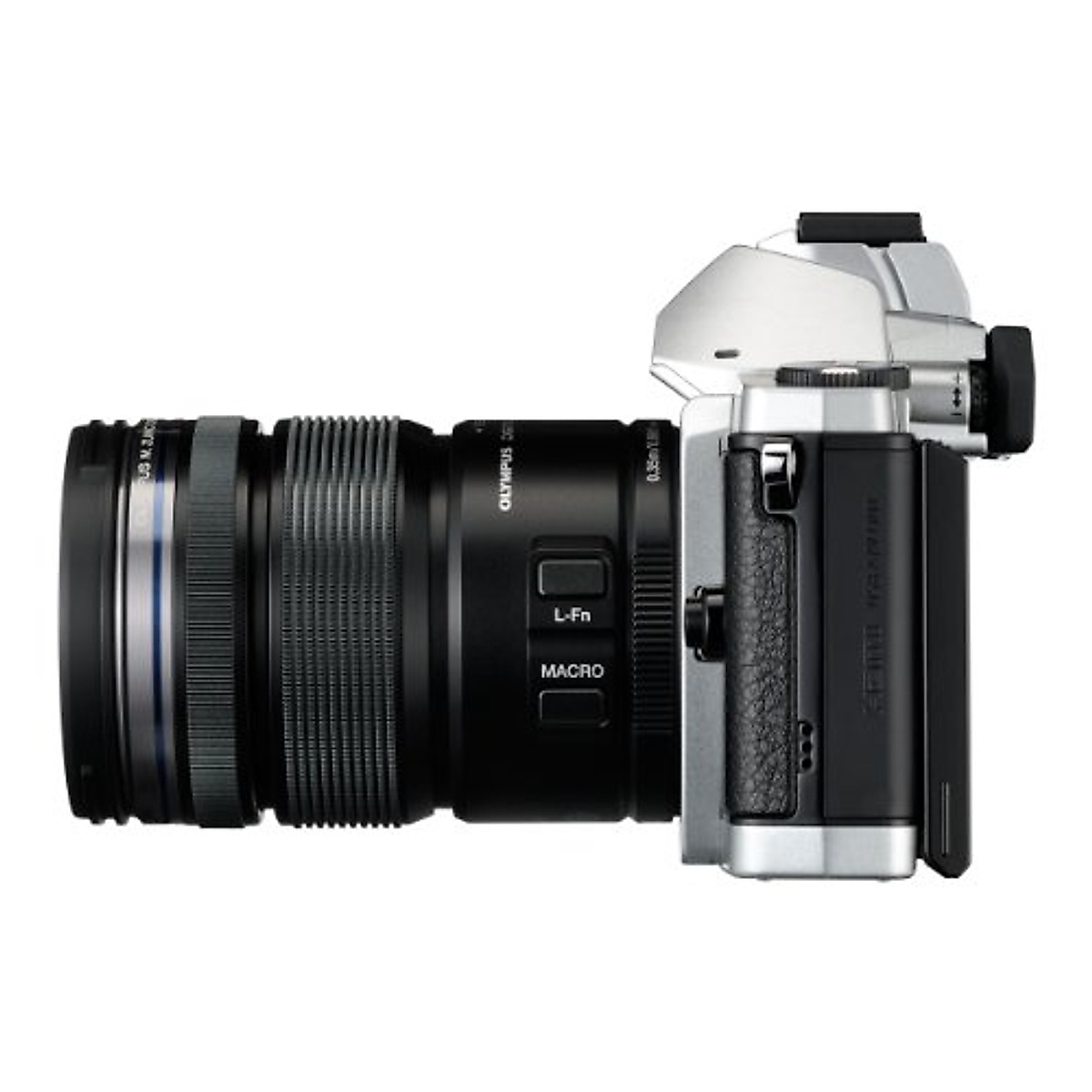 Olympus OM-D E-M5 16MP Live MOS Interchangeable Lens Camera with 3.0-Inch Tilting OLED Touchscreen and 12-50mm Lens (Silver) - International Version (No Warranty)