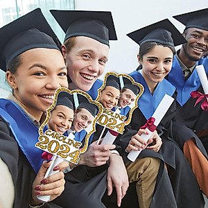 Big a Head on Stick Custom Cardboard Cutout Personalized Head Cutouts Fans Customized Face Photo Pictures Cut Out for Bachelorette Party Birthdays Graduatation 3PCS Different Head