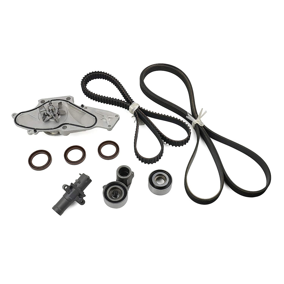 Timing Belt & Water Pump Kit 19200-RDV-J01 19200-RDM-A02 - Compatible with Hon-da Acc-ord Od-yssey Pil-ot Rid-geline Ac-ura MDX RL 3.2L 3.5L 3.7L V6 Lamerto