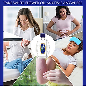 White Flower External Analgesic Balm Oil Pain Relief Oil 20ml/ 0.676fl Oz, Authentic US Import (1 Pack)