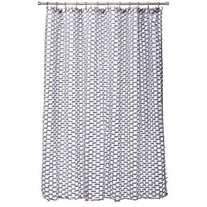 Laurel Red Shower Curtain , Solid Transitional Shower Curtains for Bathroom , 72 X 72" , Blush