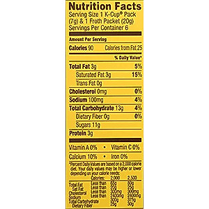 Gevalia Cappuccino Keurig K Cup Pods with Froth Packets 5.98oz (24 Count, 4 Boxes of 6) (4)