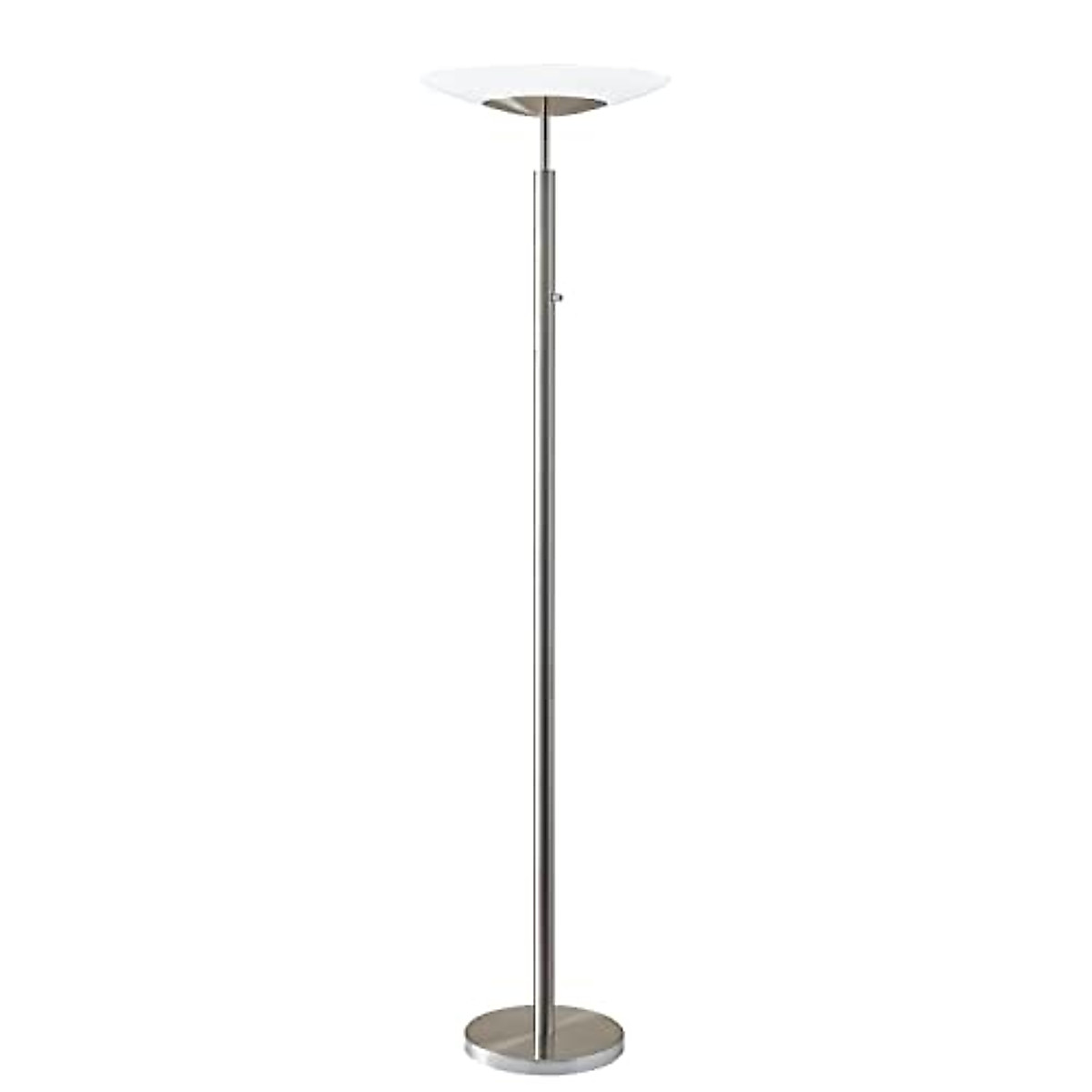 Adesso 5127-22 Stellar LED Torchiere, 72 in., 24W LED, Brushed Steel Finish, 1 Floor Lamp