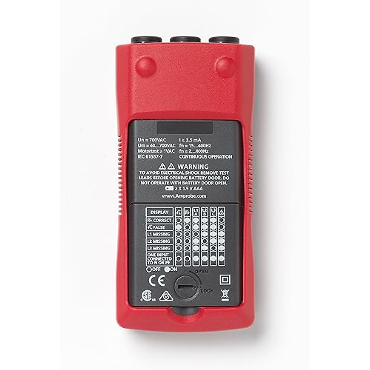 Amprobe PRM-6 Phase Sequence and Motor Rotation Tester