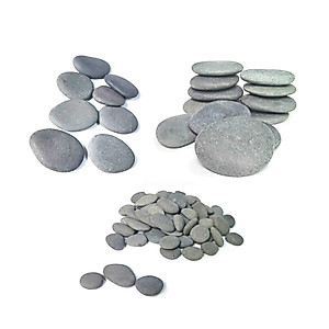 Lifetop 120PCS Painting Rocks, DIY Rocks Flat & Smooth Kindness Rocks for Arts, Crafts, Decoration, Medium/Small/Tiny Rocks for Painting,Hand Picked for Painting Rocks…