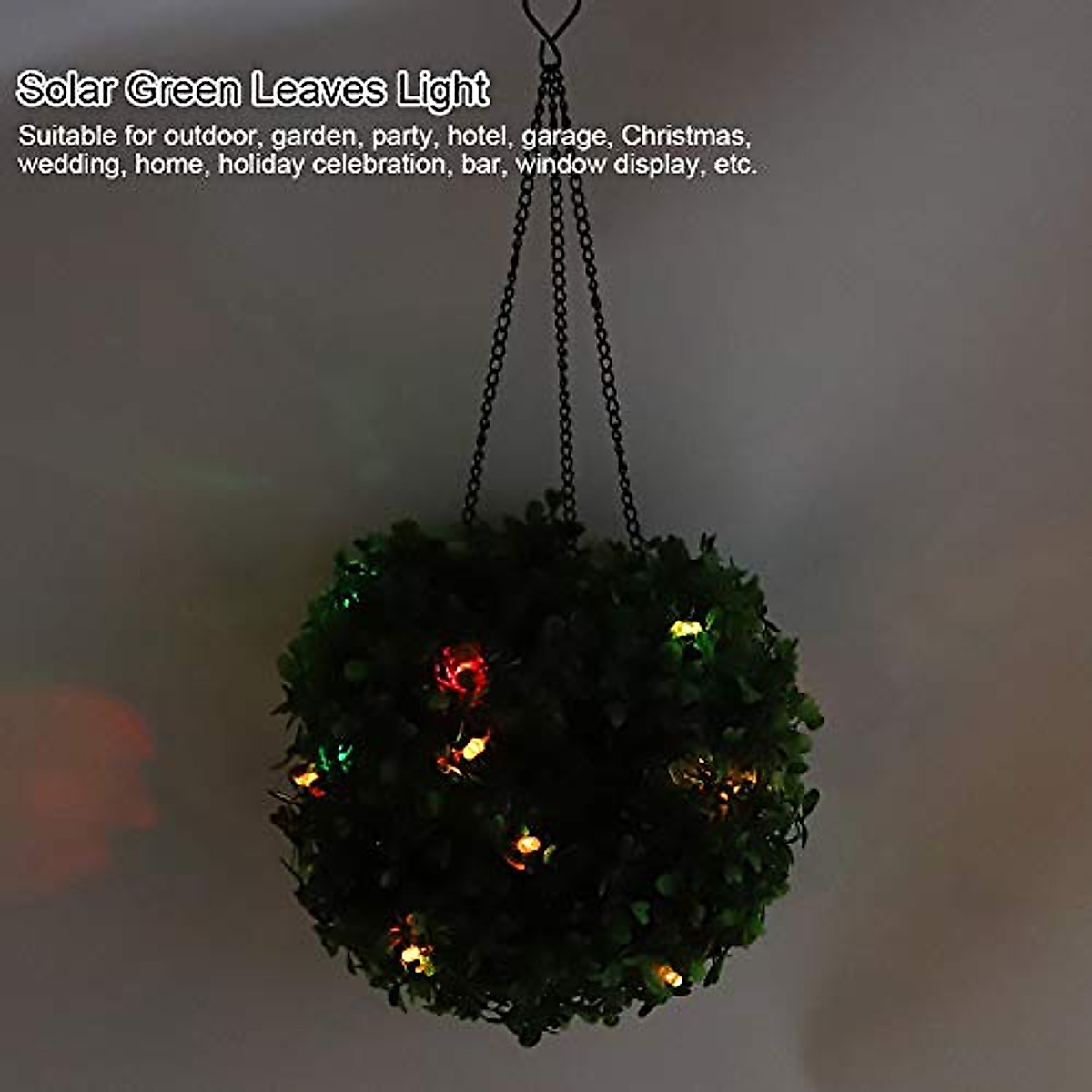 Rattan Balls String Light, Solar LED Rattan Ball Lights Solar String Lights Garden for Home Decor for Garden for Outdoor
