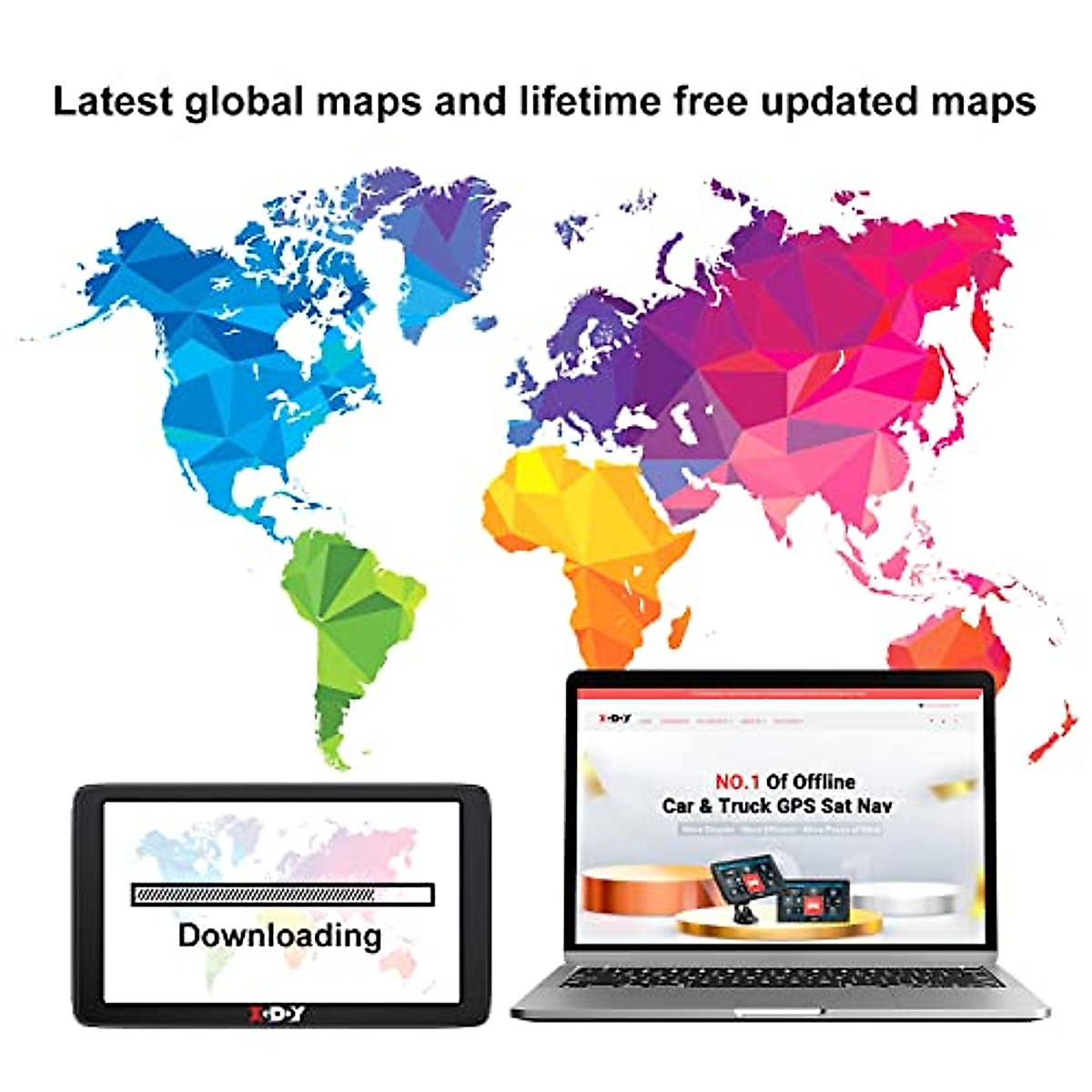 XGODY GPS Navigation for Car Truck GPS Navigation System 2023 Map 7 Inch Touchscreen Car GPS Navigator 8GB 256M with Voice Guidance and Speed Camera Warning Auto GPS with Lifetime Free Map Update