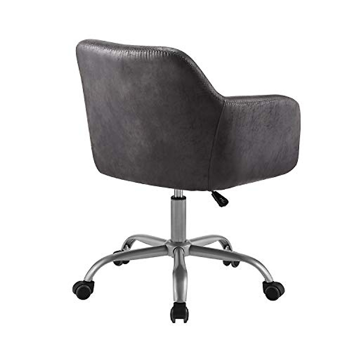 Linon Charcoal Upholstered Adjustable Brooklyn Office Chair