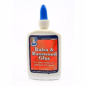 Midwest Products Co. Balsa & Basswood Glue 4 oz MID361 Misc. Adhesives Fillers