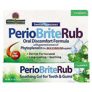 Natures Answer Periorub Topical Rub, 0.5 oz Dentist Formulated Soothing Gel for Teeth and Gums