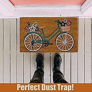 Home Expressions Welcome Mat, Door Mat, Durable, Washable, Stain-Resistant, Kitchen, Printed Outdoor Coir I Natural Fibers for Indoor or Outdoor Use Mat 18"x30" (HW-1527)