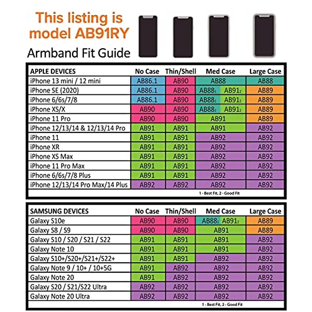 Tune Belt AB91RY Cell Phone Armband Holder Case for iPhone 11/12/13/14/15, 12/13/14/15 Pro, 11 Pro Max, XS Max, XR, Galaxy S21/S22/S23 Plus & More for Running & Working Out (Neon Yellow Reflective)