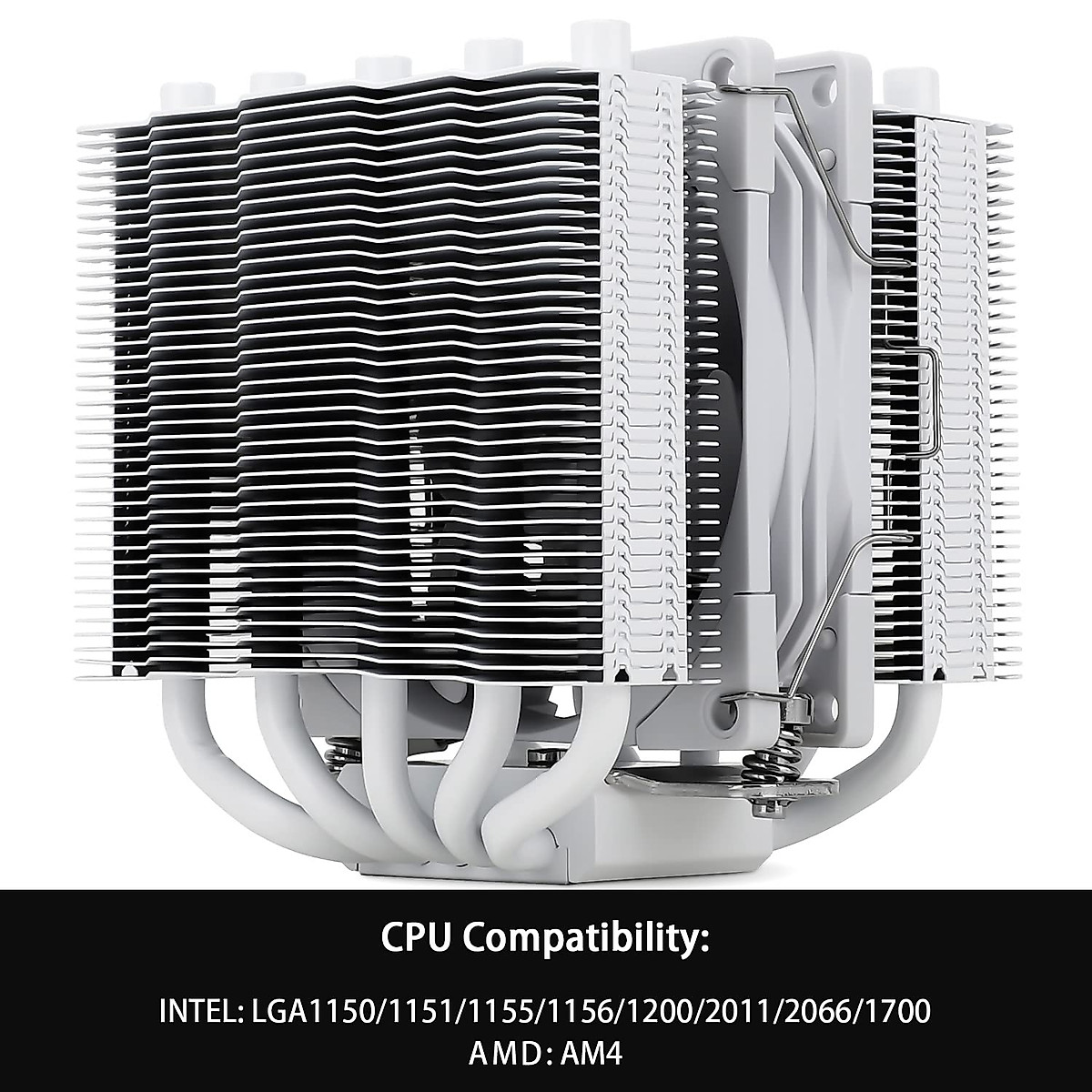 Thermalright Silver Soul 110 White CPU Cooler Dual Towers, 5 Heat Pipes, 110MM Hight, TL-B9W PWM Fan, Aluminium Heatsink Cover, AGHP Technology, for AMD AM4 AM5/Intel 1700/1150/1151/1200/2011