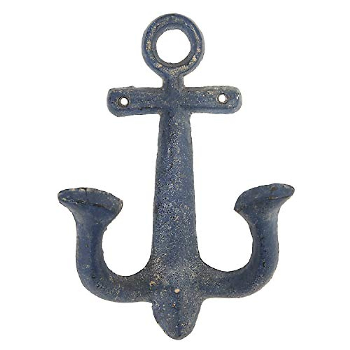 Deco 79 Metal Anchor Single Hanger Wall Hook, Set of 4 5"W, 9"H, Multi Colored