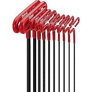 EKLIND 53610 Cushion Grip Hex T-Key allen wrench - 10pc set SAE Inch Sizes 3/32-3/8 6in series