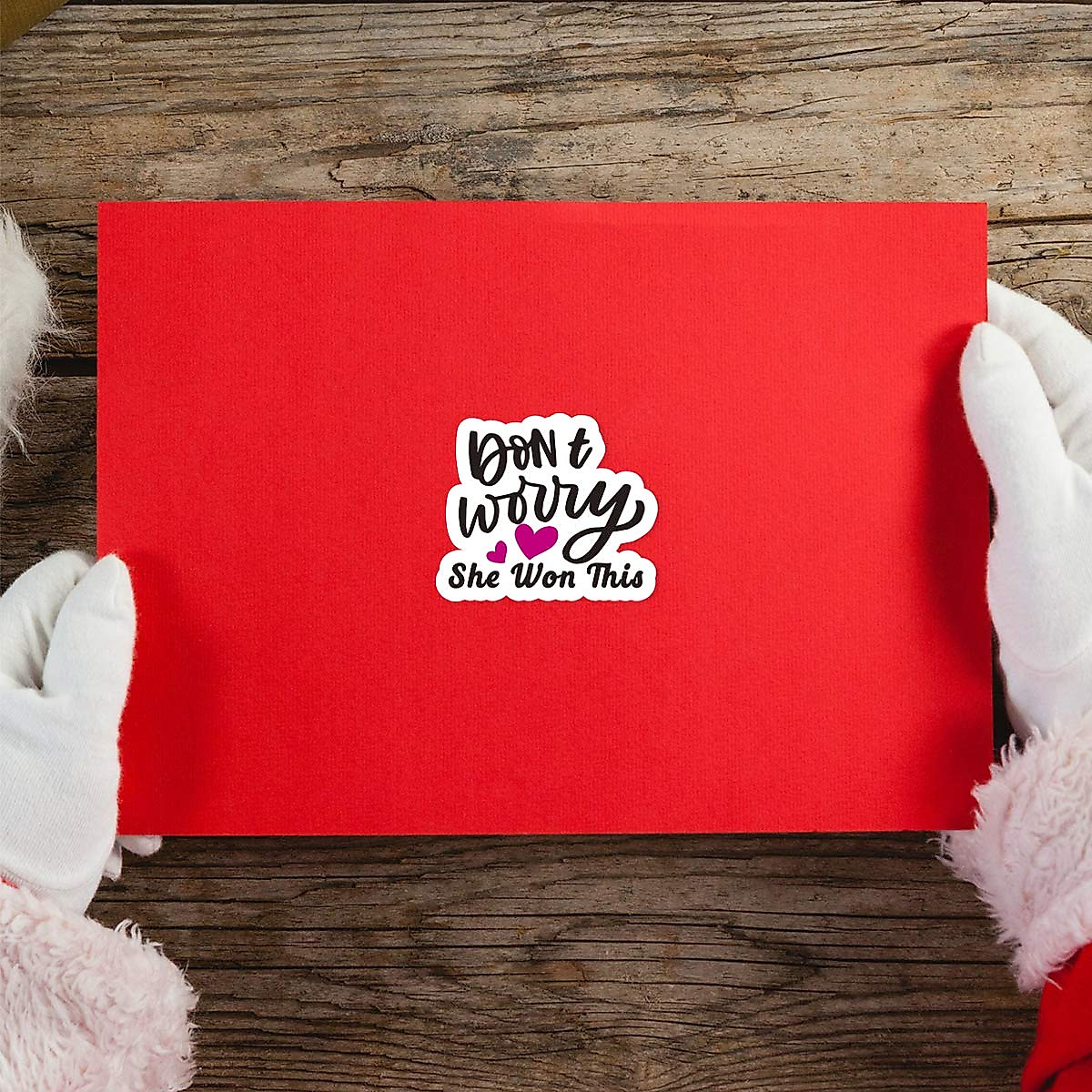 1.5 Inch Don?t Worry She Won This Stickers, Small Shop Stickers, Thank You Sticker,Small Business, Packaging Sticker, 500 PCS.