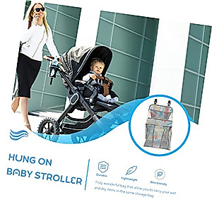 Kisangel Gifts Stroller Mesh Bottle Diapers Table Crib Travel Bed Accessories Room Changing Bag Portable Diaper Stacker Playard Pocket Universal Storage for Organizer Wipes Diaper Bag