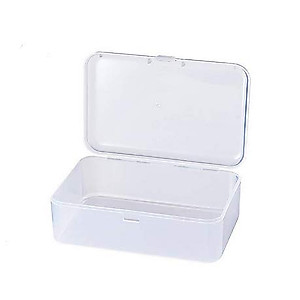 WOIWO 5 Pcs 3.35"x2.17" Rectangle Mini Clear Plastic Storage Containers Box Case with lid for Small Items and Other Craft Projects