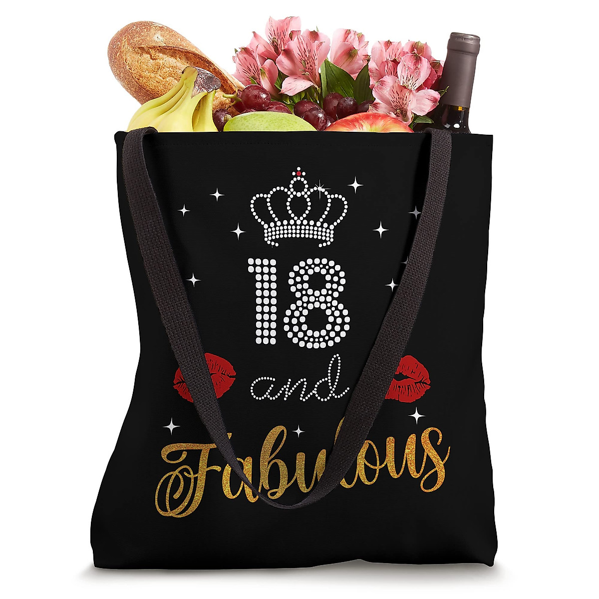 Fabulous Queen 18 years old sassy 18th Birthday Tote Bag