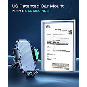 VICSEED Phone Mount for Car Vent [Anti-Slip Silicone Protection][Glow in The Dark] Air Vent Car Phone Holder Mount Ultra-Stable Cell Phone Holder Car Fit for All iPhone & Android