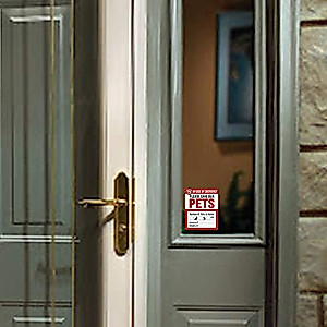 IT'S A SKIN Pet Rescue Sticker Fire Safety - Window Sticker - Save Our Pets Emergency Pet Window Decal - Dog Cat Pet Durable Laminate 4x5-4 Pack