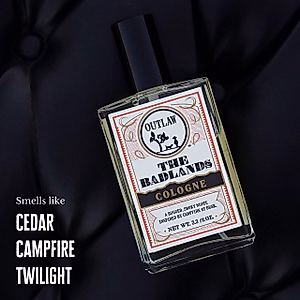 Smoky & Woody Cologne with notes of Cedar and Campfire - The Badlands Cologne by Outlaw - Men's or Women's Cologne