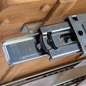 Household Essentials 1265B-1 Glidez Under Sink Sliding Organizer | Pull Out Cabinet Shelf | Wood | 11.5 Inches Wide