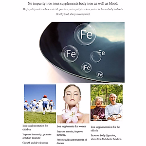 Bingmao Chinese Hand Hammered Iron Wok and Stir Fry Pans,Non-stick,No Coating,Less Oil,Flat Bottom Induction Suitable (34CM/13.4 inch DIAMETER)