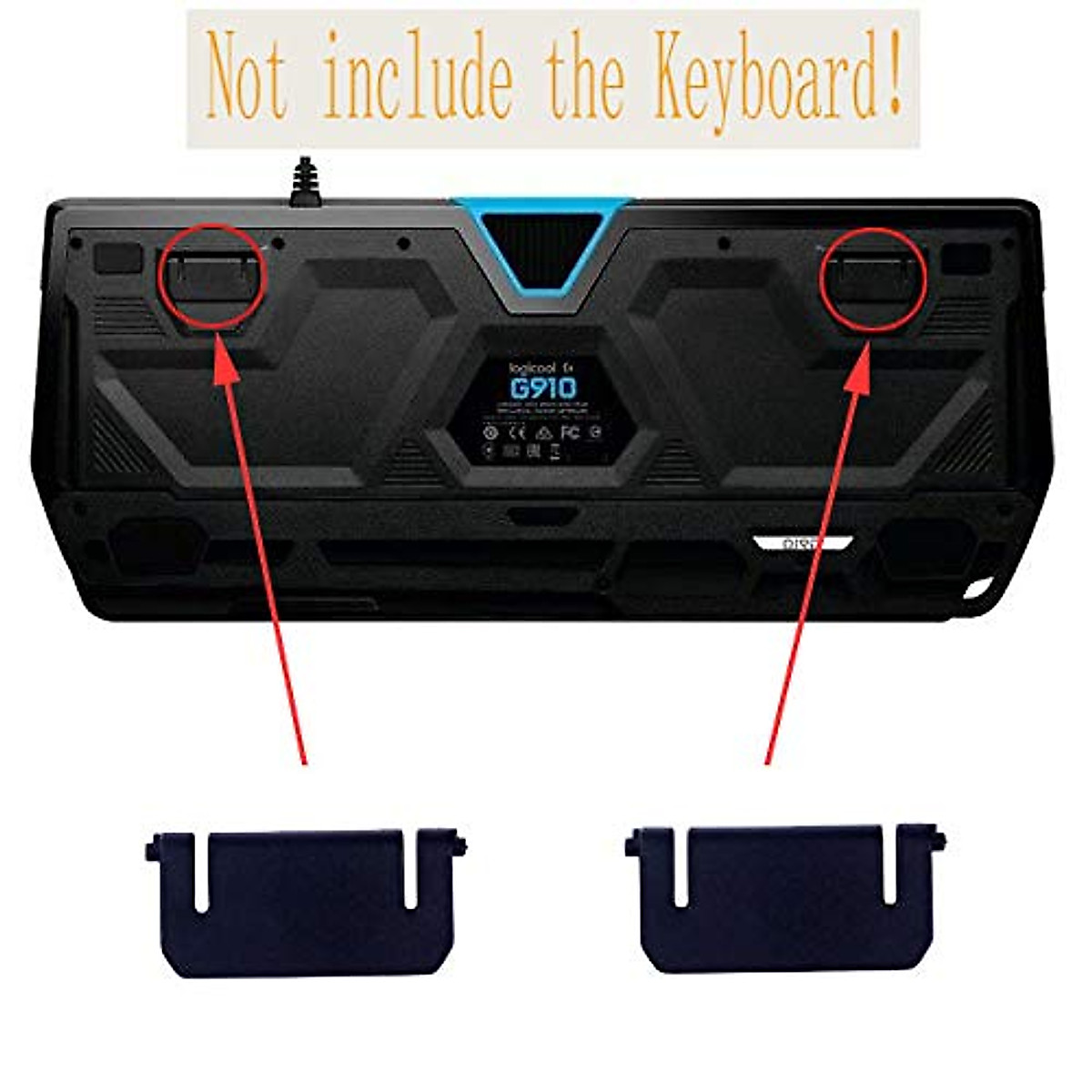 HUYUN Replacement Plastic Stand Foot Leg Replacement for Logit G910 Mechanical Gaming Keyboard