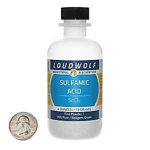 Loudwolf Sulfamic Acid/Fine Powder / 4 Ounces / 99% Pure