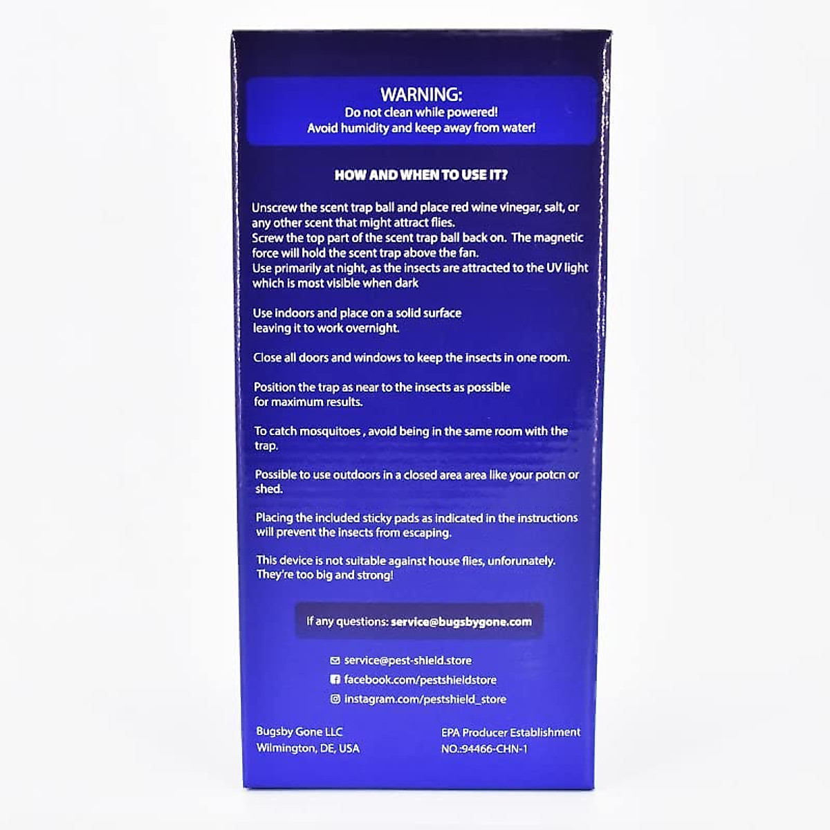 Automatic Indoor Insect Trap - Gnat Trap for House Indoors - Fruit Fly Traps for Indoors - Non-Zapper Mosquito Trap with Scent Pod for Bait and UV Light - Mosquito Killer with Sticky Boards