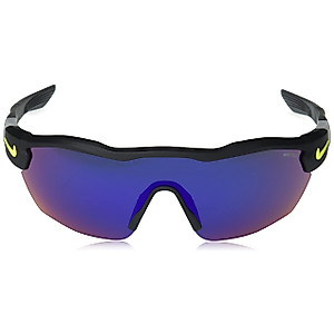 Nike Show X3 Elite L Rectangular Sunglasses, Matte Black, 61/15/130