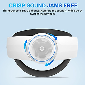 Head Strap for Oculus Quest 2, Replacement Elite Strap for Oculus/Meta Quest 2 Accessories, Simple Connection and Lightweight Design, Enhanced Support and Comfort in VR for Quest 2/Meta VR