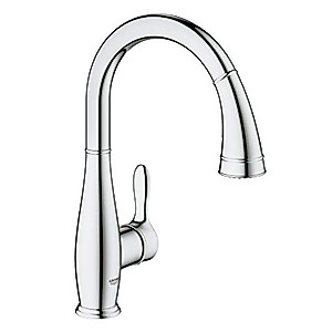 Grohe 30213001 Parkfield Single-Handle Pull-Down Kitchen Faucet, Starlight Chrome