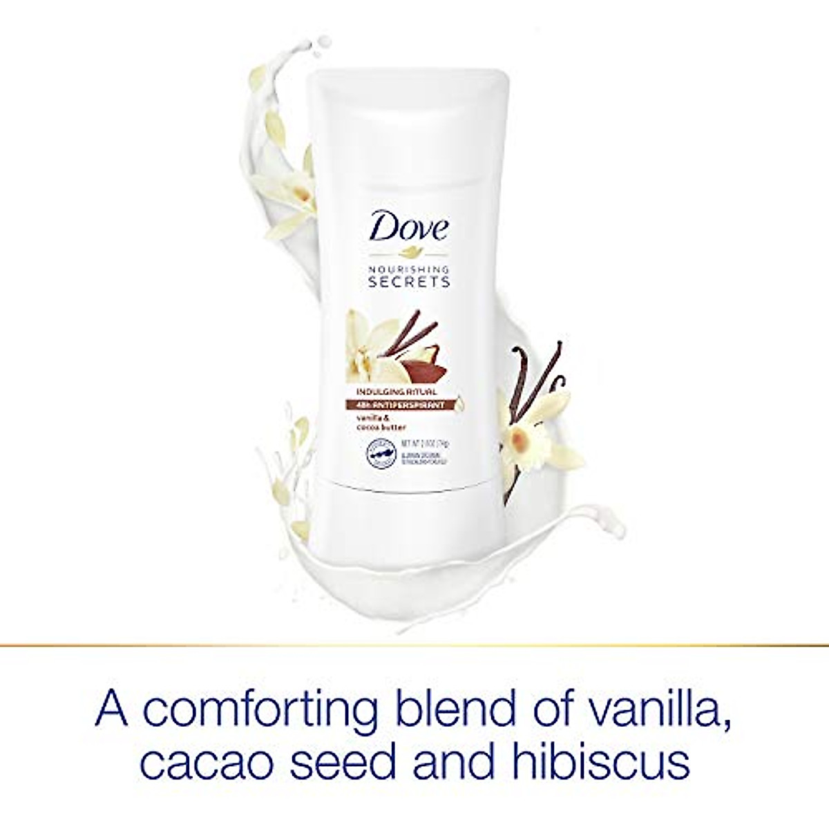 Dove Nourishing Secrets Antiperspirant Deodorant Stick for Women Vanilla Cocoa Butter for 48 Hour Underarm Sweat Protection And Soft And Comfortable Underarms,2.6 Ounce (Pack of 3)
