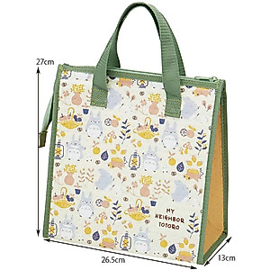 Skater My Neighbor Totoro Thermal Insulated Lunch Bag with Zip Closure - Foraging
