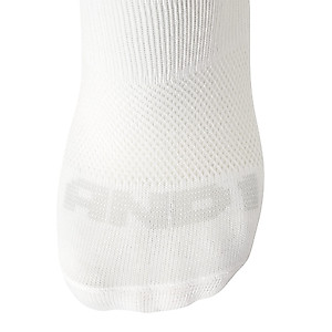 AND1 Men's Socks - Lightweight Performance No Show Liner Socks (24 Pack), Size 6-12.5, White