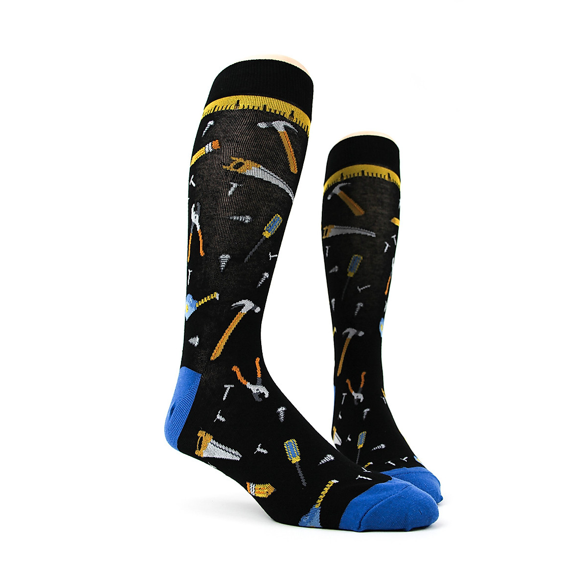 Foot Traffic Men's Socks, Fun Special-Interest Socks, Sizes 7–12 (Tools)