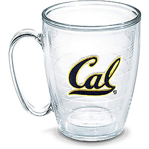 Tervis Made in USA Double Walled University of California UC Berkeley Golden Bears Insulated Tumbler Cup Keeps Drinks Cold & Hot, 24oz - No Lid, Emblem